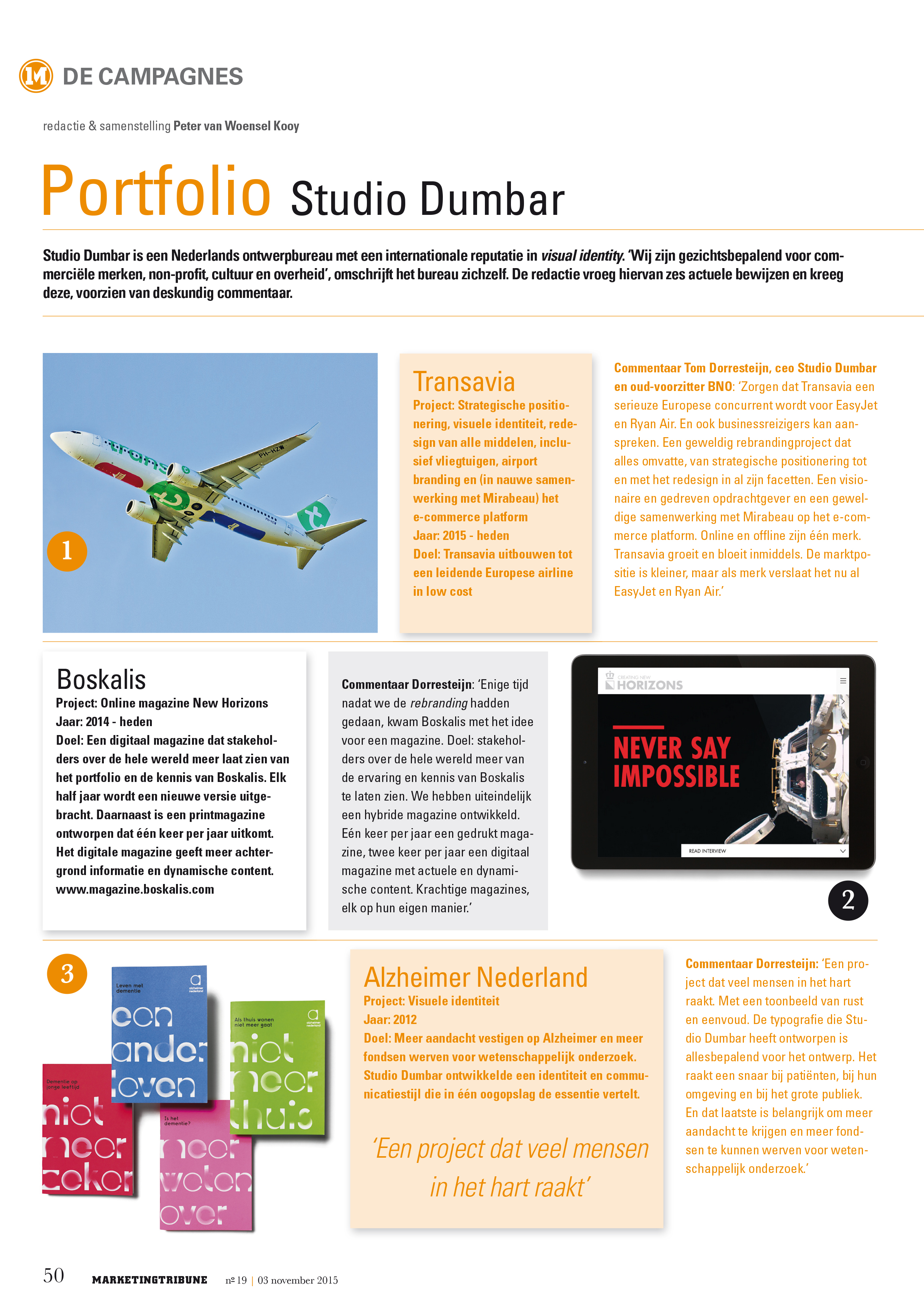 De Campagnes Portfolio Studio Dumbar | MarketingTribune Design