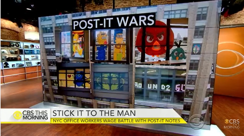 Post it war in New York | MarketingTribune Design