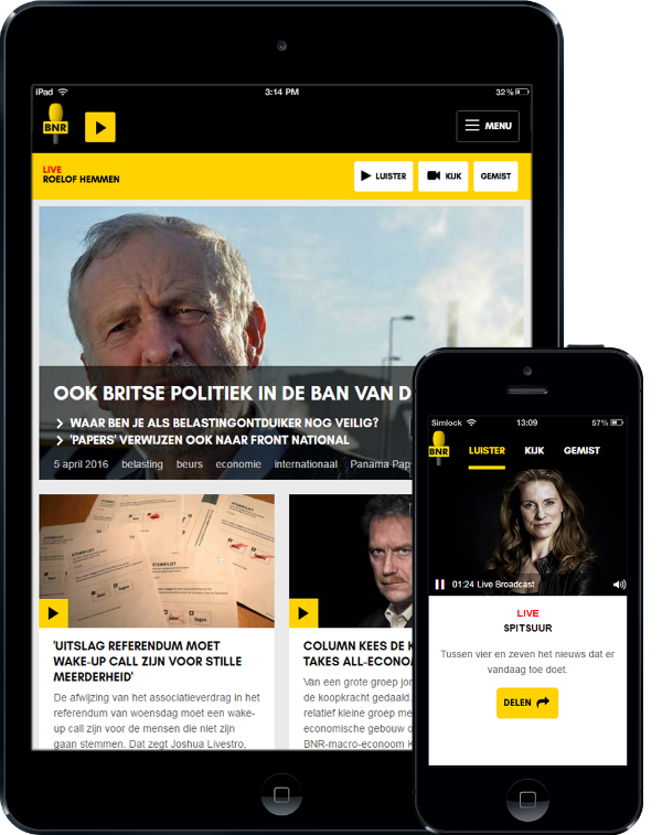 BNR vernieuwt website en audioplayer | MarketingTribune Media