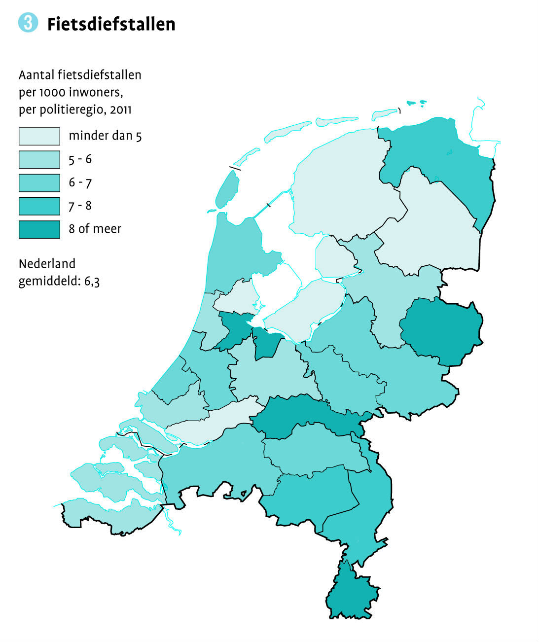 Bos Kaart Nederland - Bloemen